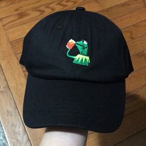 Accessories | Kermit The Frog Black Baseball Cap | Poshmark